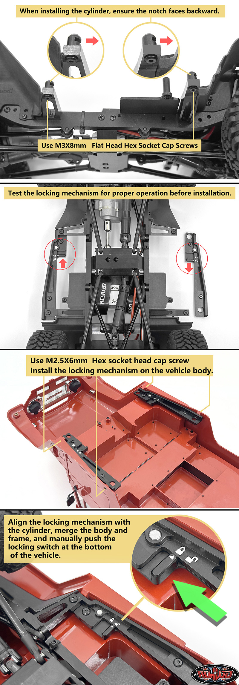 Quick Release Body Mounts for RC4WD Cruiser Body-VVV-C1491